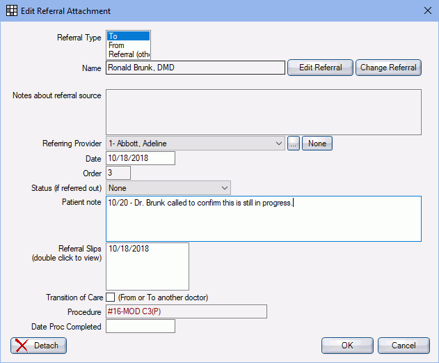 Open Dental Software - Referrals