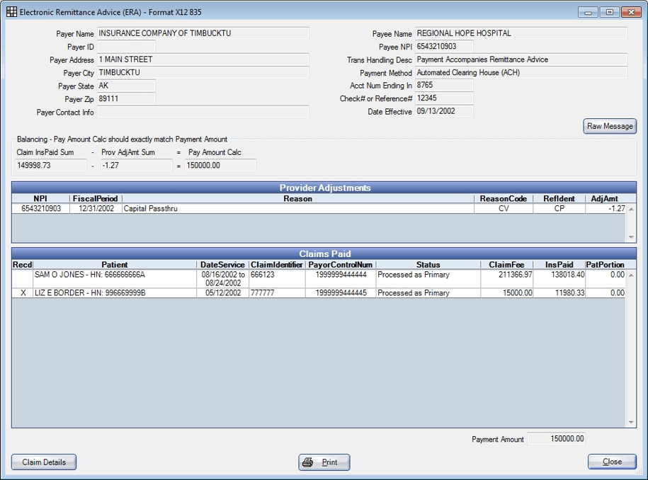 Open Dental Software Manual - Acknowlegement Report: Electronic EOBs ...