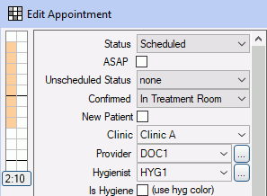 Open Dental Software - Time Bars
