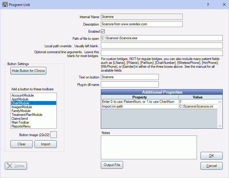Open Dental Software - Scanora Bridge