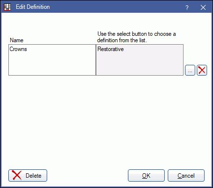 Open Dental Software - Definitions: Auto Note Categories