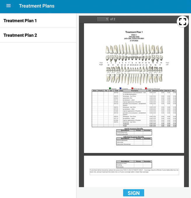 Open Dental Software - eClipboard: Treatment Plan