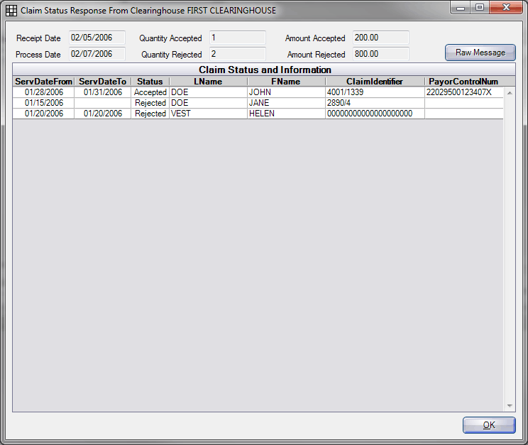 Open Dental Software Claim Ack 277 Open Dental Software Claim Ack 277