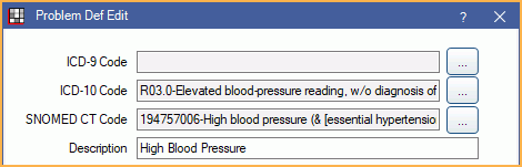 Open Dental Software - ICD-10 Codes