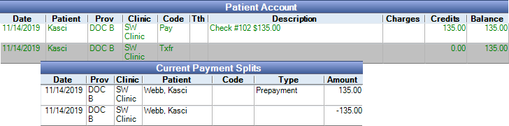 Open Dental Software - Income Transfer Manager