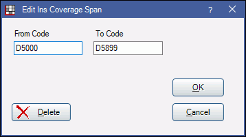 Open Dental Software - Insurance Categories