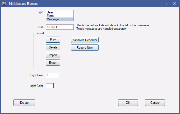 Open Dental Software - Message Element