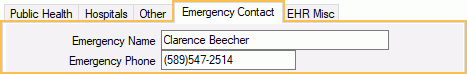 Open Dental Software - Edit Patient Information: Emergency Contact Tab