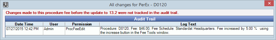 Open Dental Software - Procedure Code