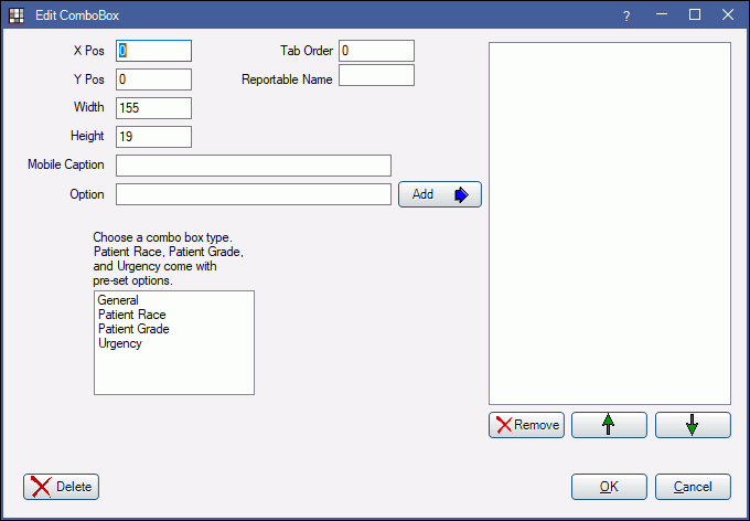 Open Dental Software - Sheet ComboBox