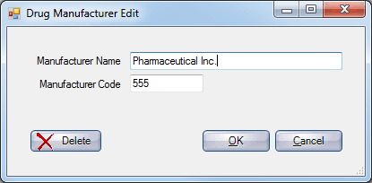 Open Dental Software - EHR Vaccine Drug Manufacturers
